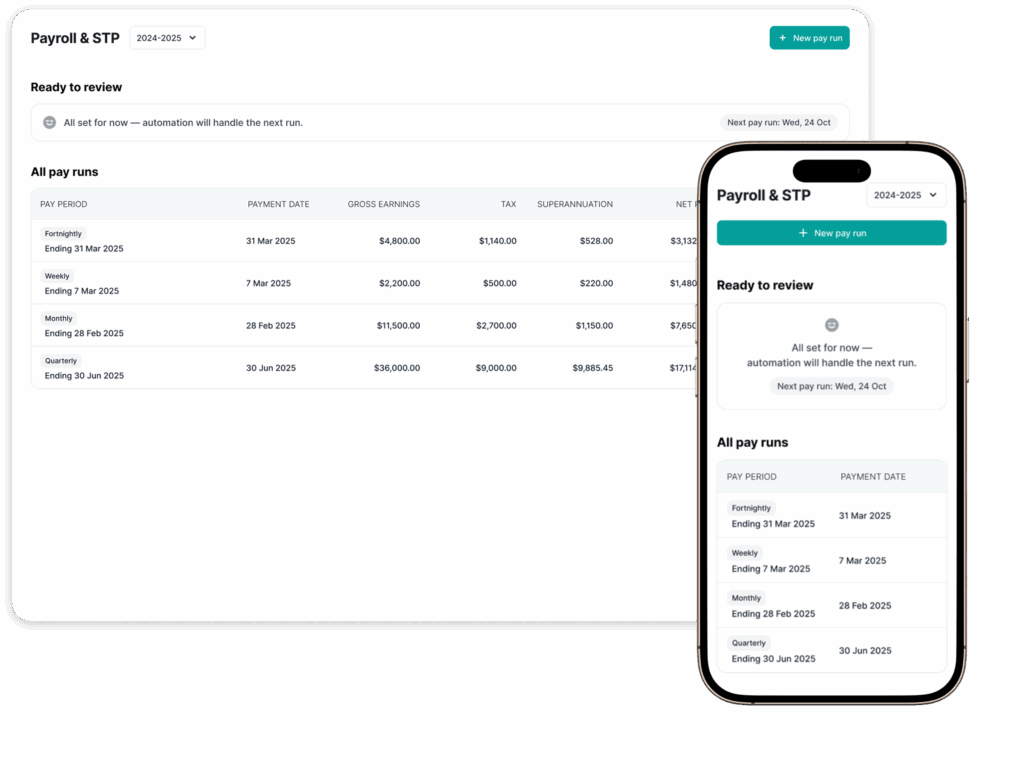 Free Single Touch Payroll STP Mobile App For Business | Payroller