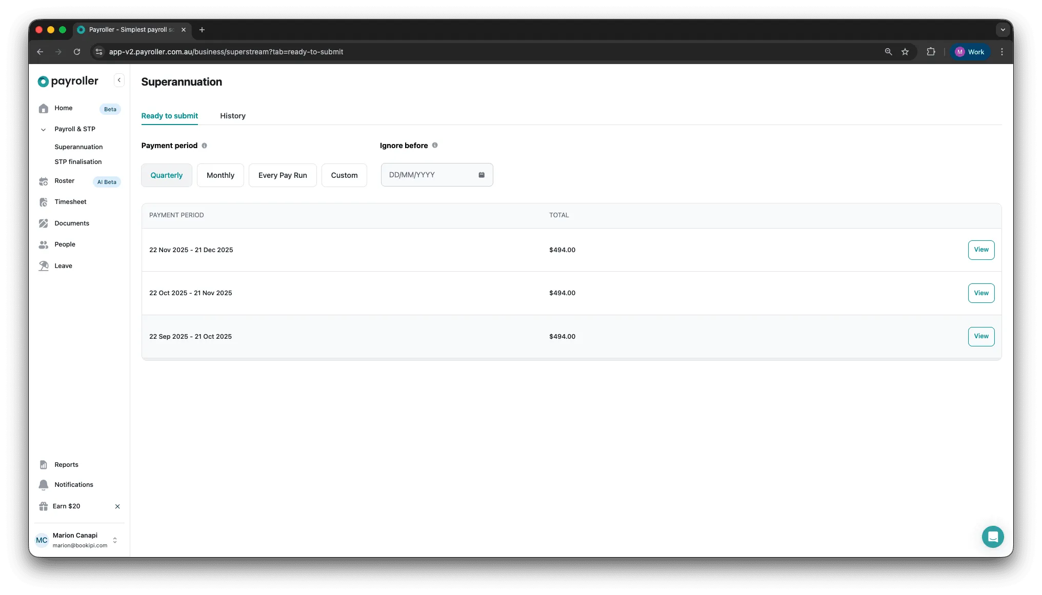 How To Set Up & Submit Super Payments Via BEAM | Payroller