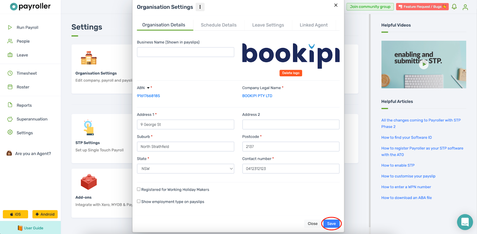 How To Add A Logo To Payslips For Employees | Payroller Australia