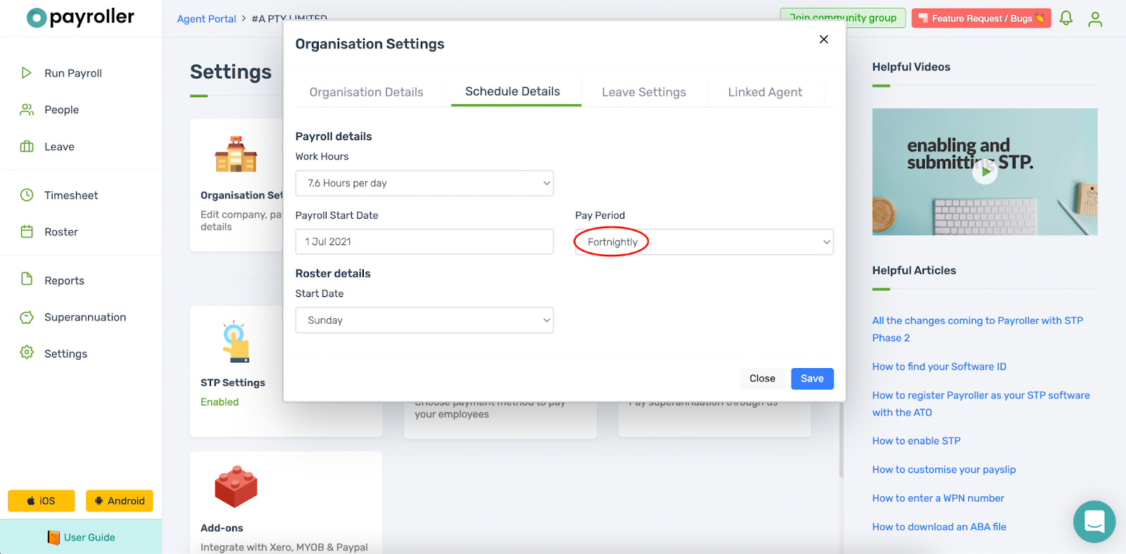 How To Set Pay Run Periods In Payroll | Payroller Australia