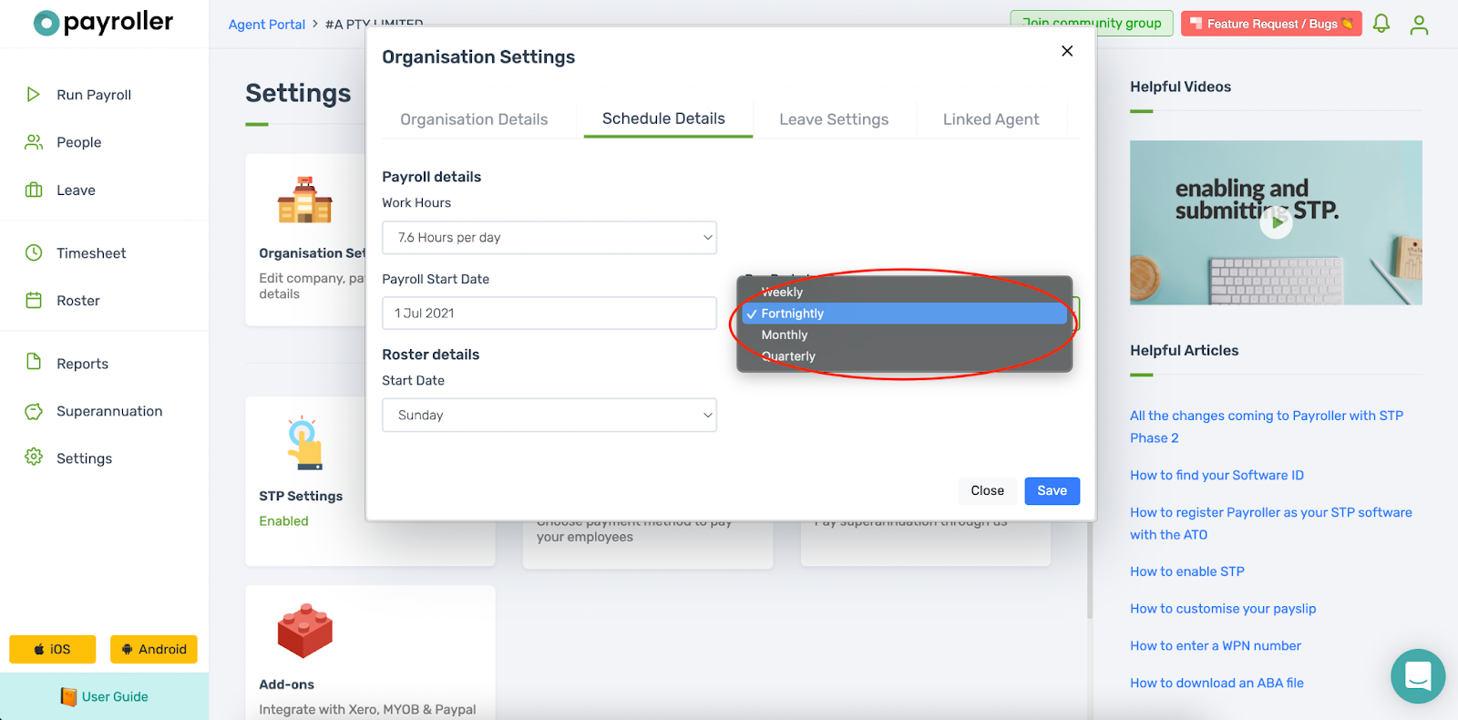 How To Set Pay Run Periods In Payroll | Payroller Australia