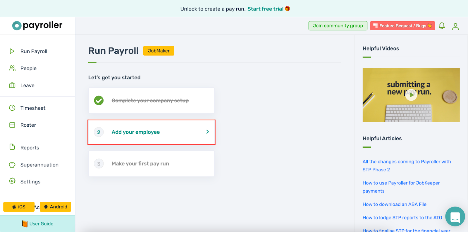 How To Get Set Up In Payroller | Payroller Australia