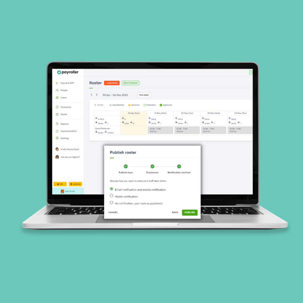 Best Online Roster & Staff Scheduling Software System | Payroller