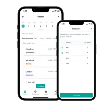 Free Staff Roster & Scheduling App For Small Business | Payroller