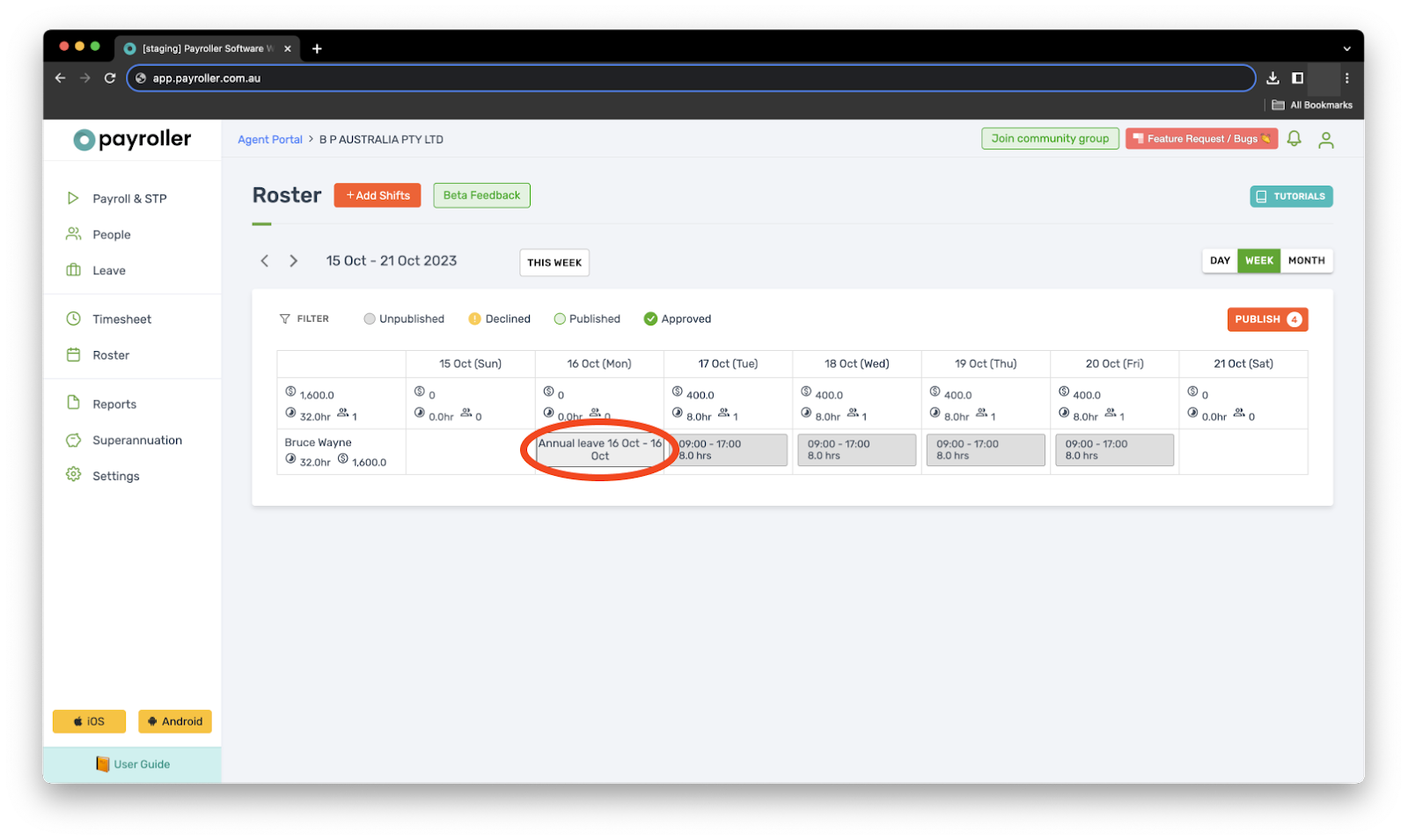 How To Add Employee Leave To STP Pay Runs | Payroller