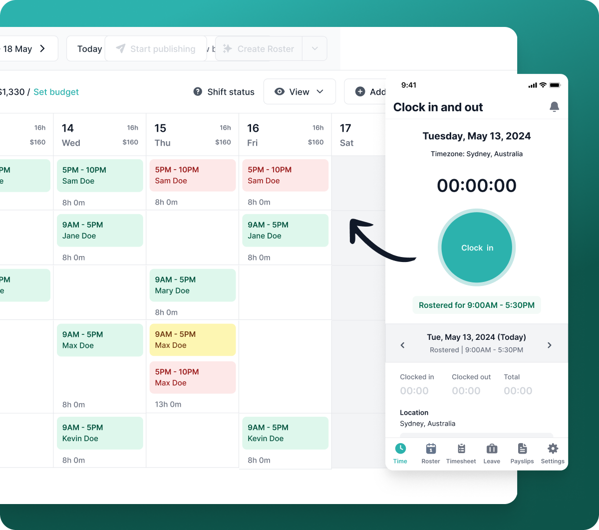 Free AI Rostering Software - Make Easy Rosters with AI! | Payroller