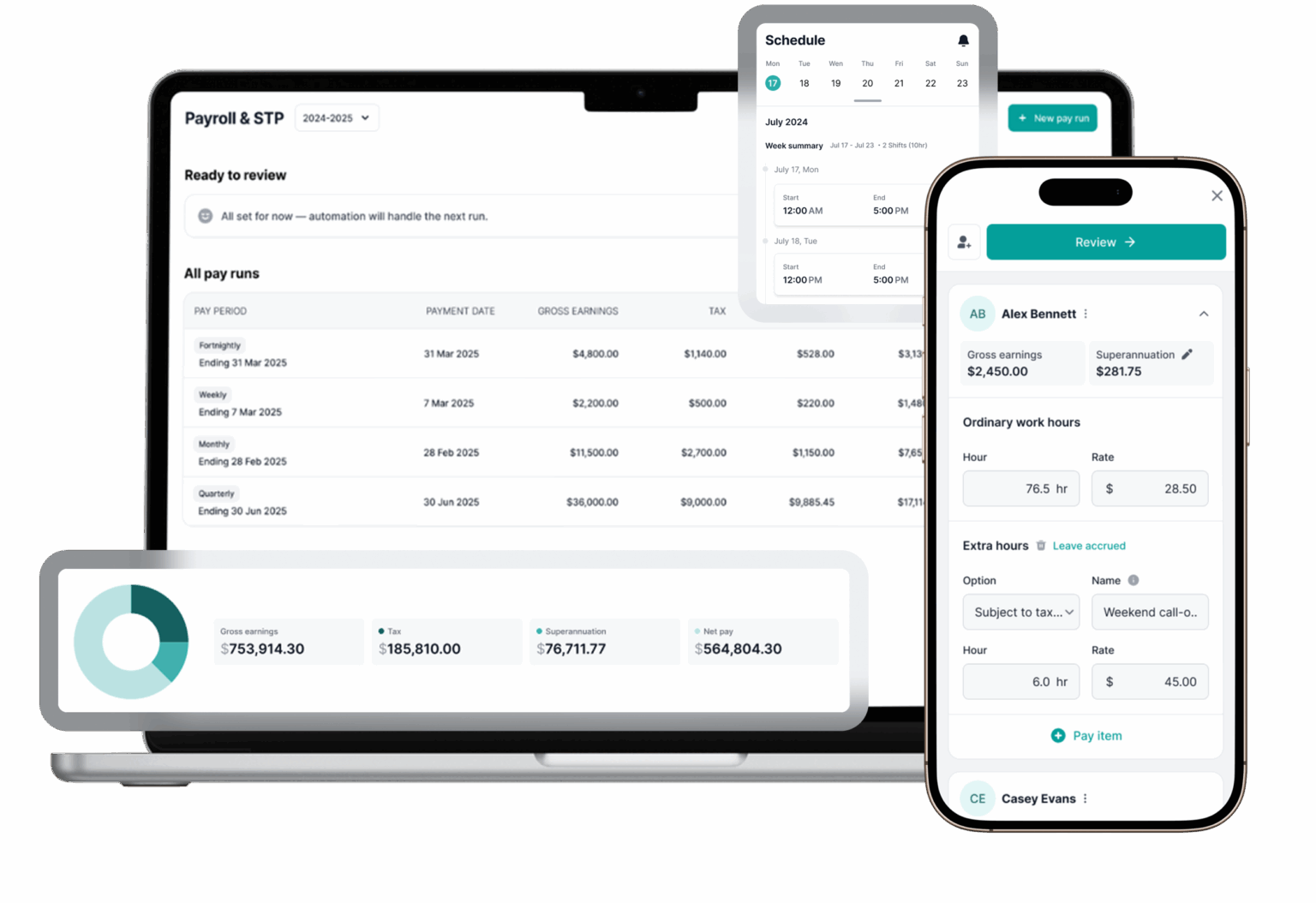 Free Roster Software - Rostering for Small Businesses | Payroller